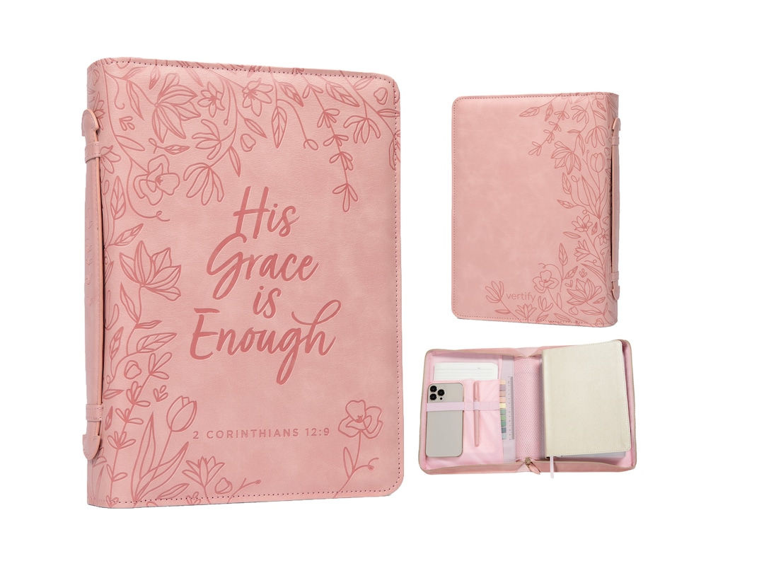 Large Bible Covers for Women Girls Bible Cover Case for Women Pink ...