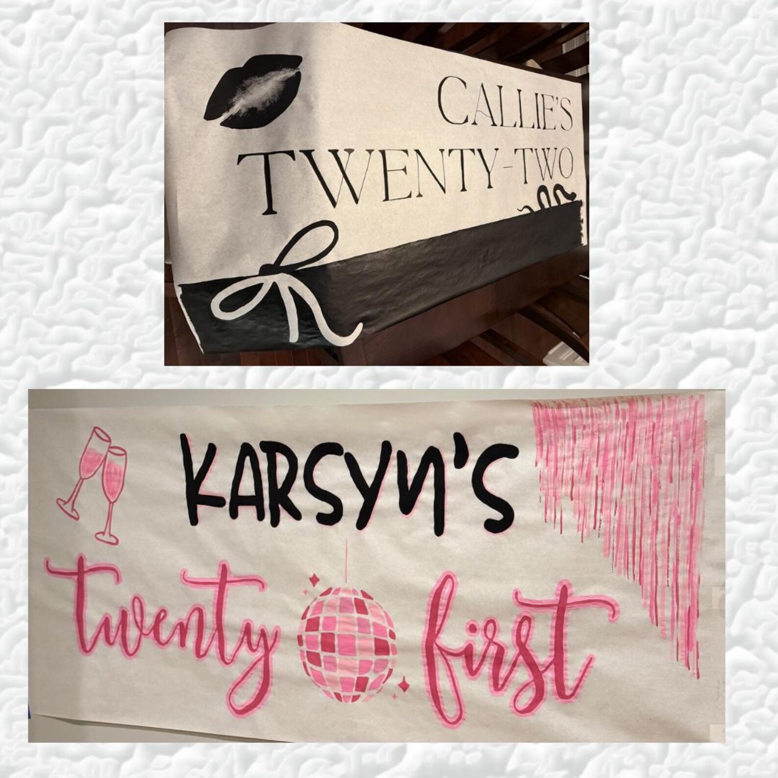 Custom Hand-painted Banner, Any Occasion, Kraft Brown or White ...