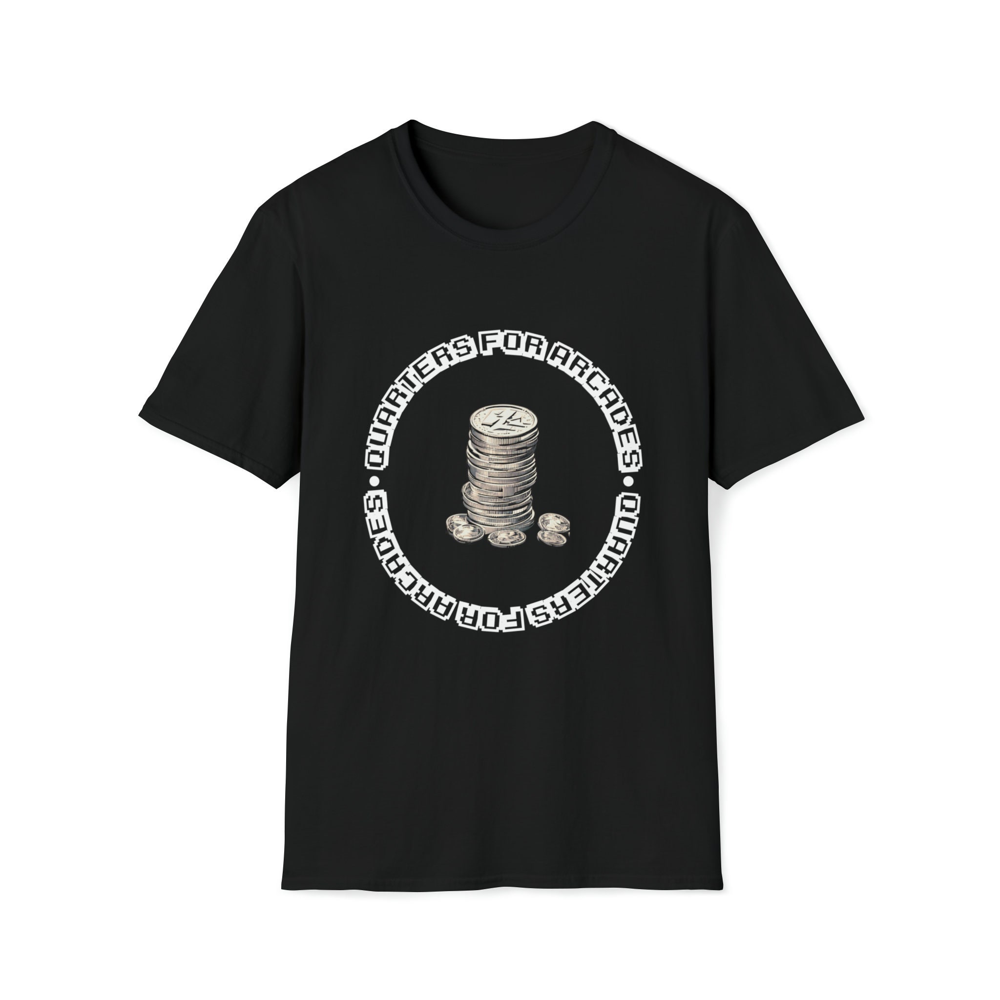 Retro Gaming Coins Quarters Tshirt Shirt - Etsy