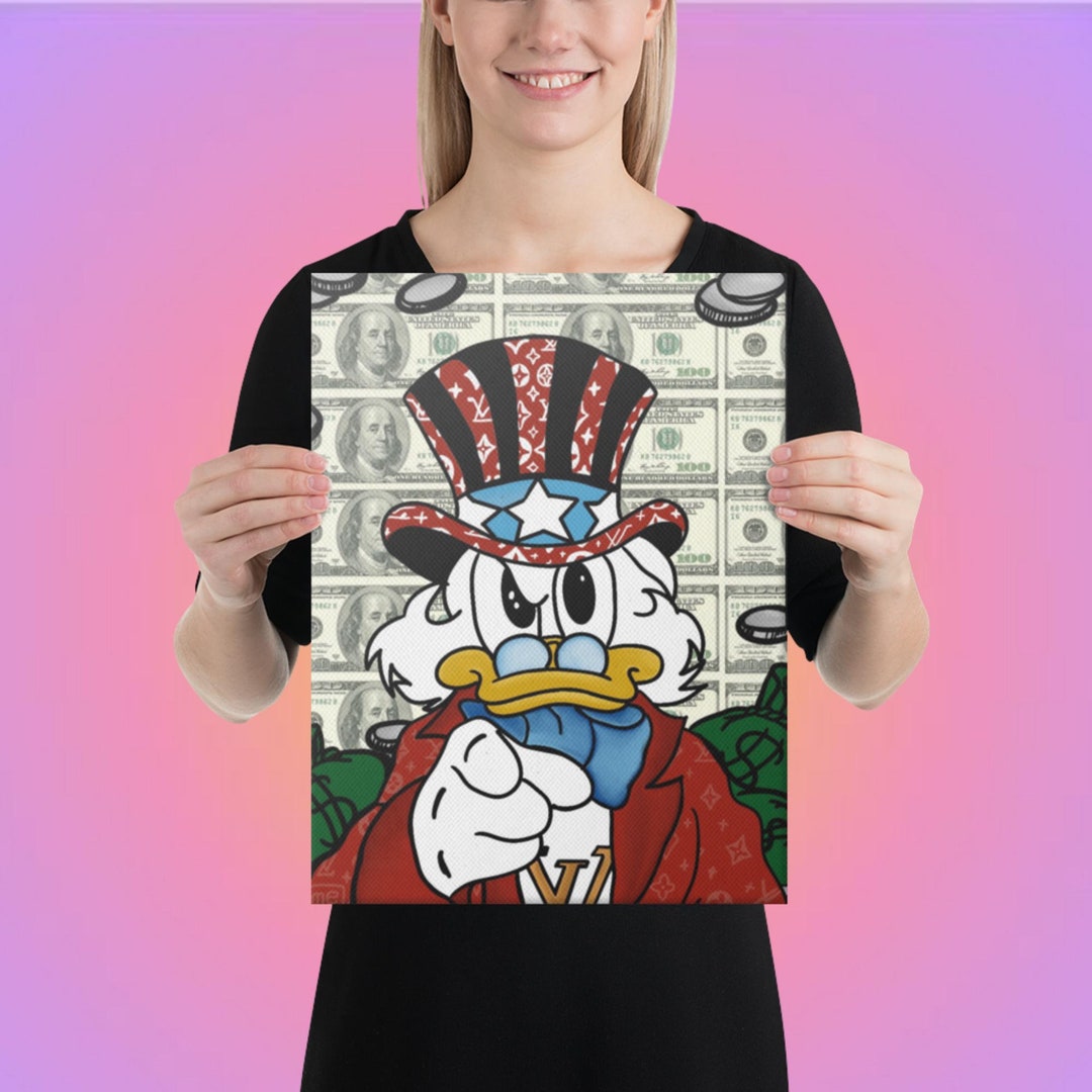Scrooge Mcduck Canvas - Etsy