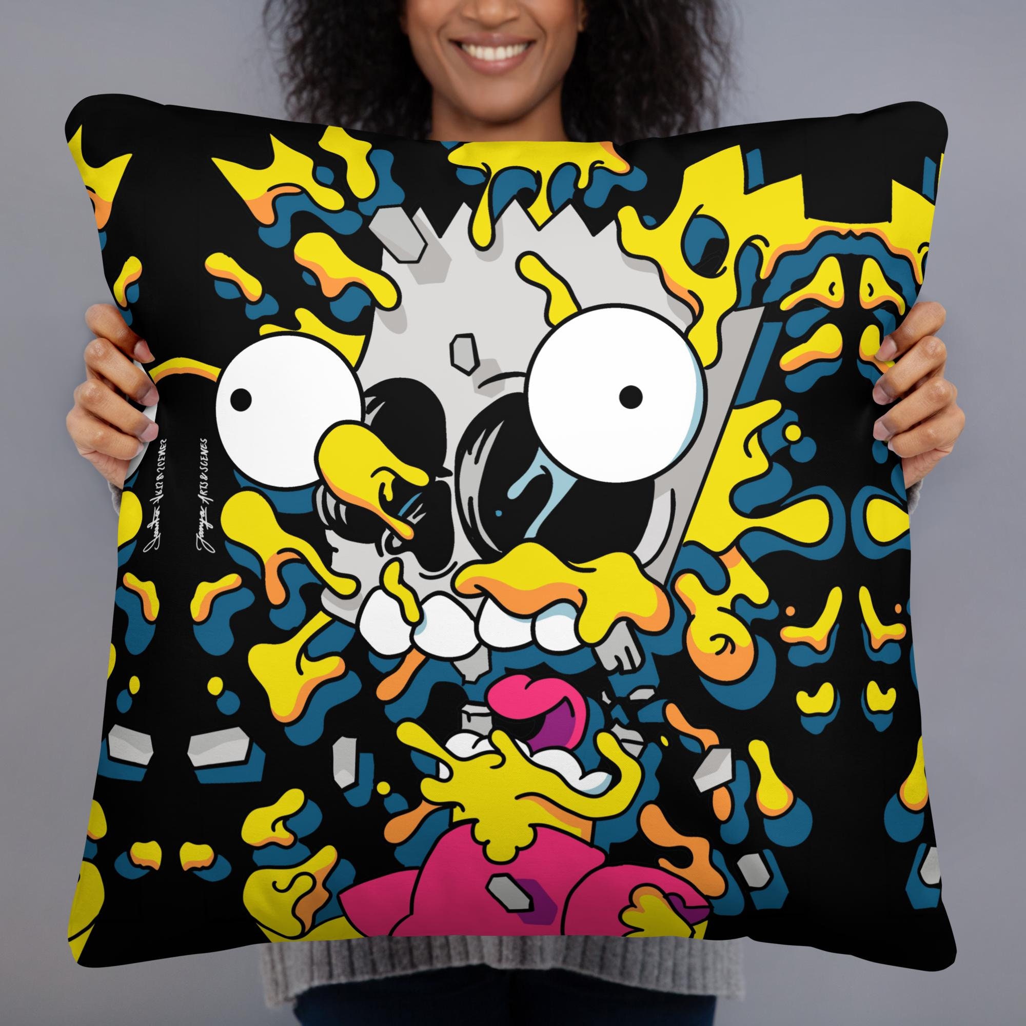 Exploded Bart Simpson basic Pillow - Etsy