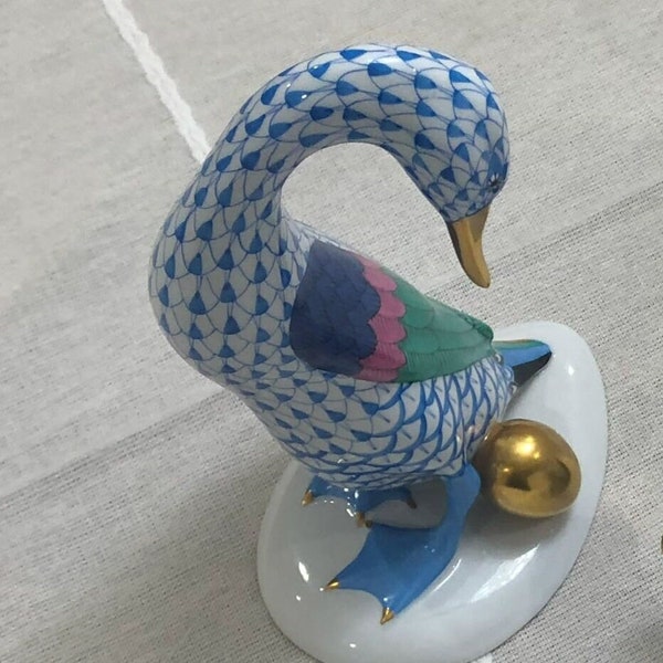 Herend Goose With Golden Egg - Etsy