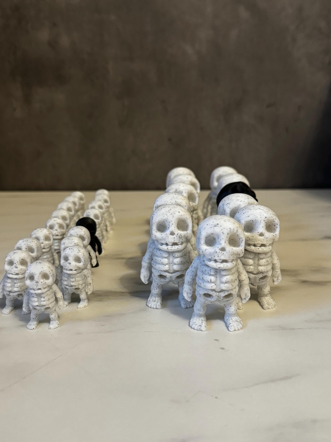Spooky Mini Skeletons - Halloween Decor Set | Tiny Articulating ...