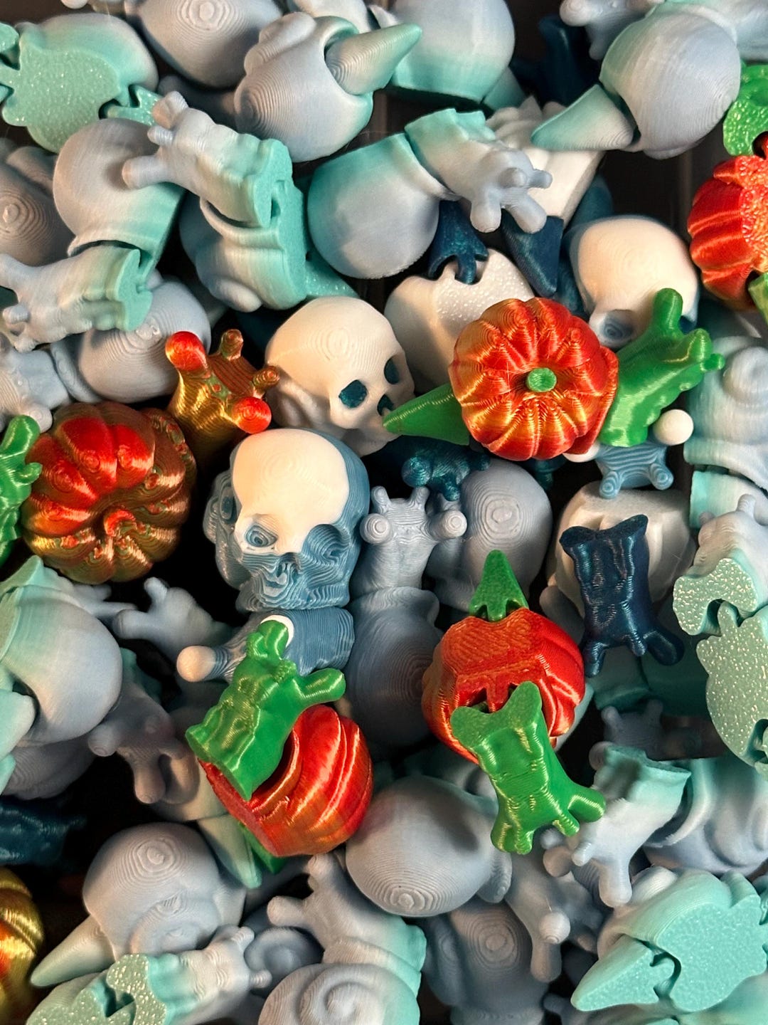 Tiny Spooky Snails | Articulating Halloween Snail Figures | 3D Printed ...