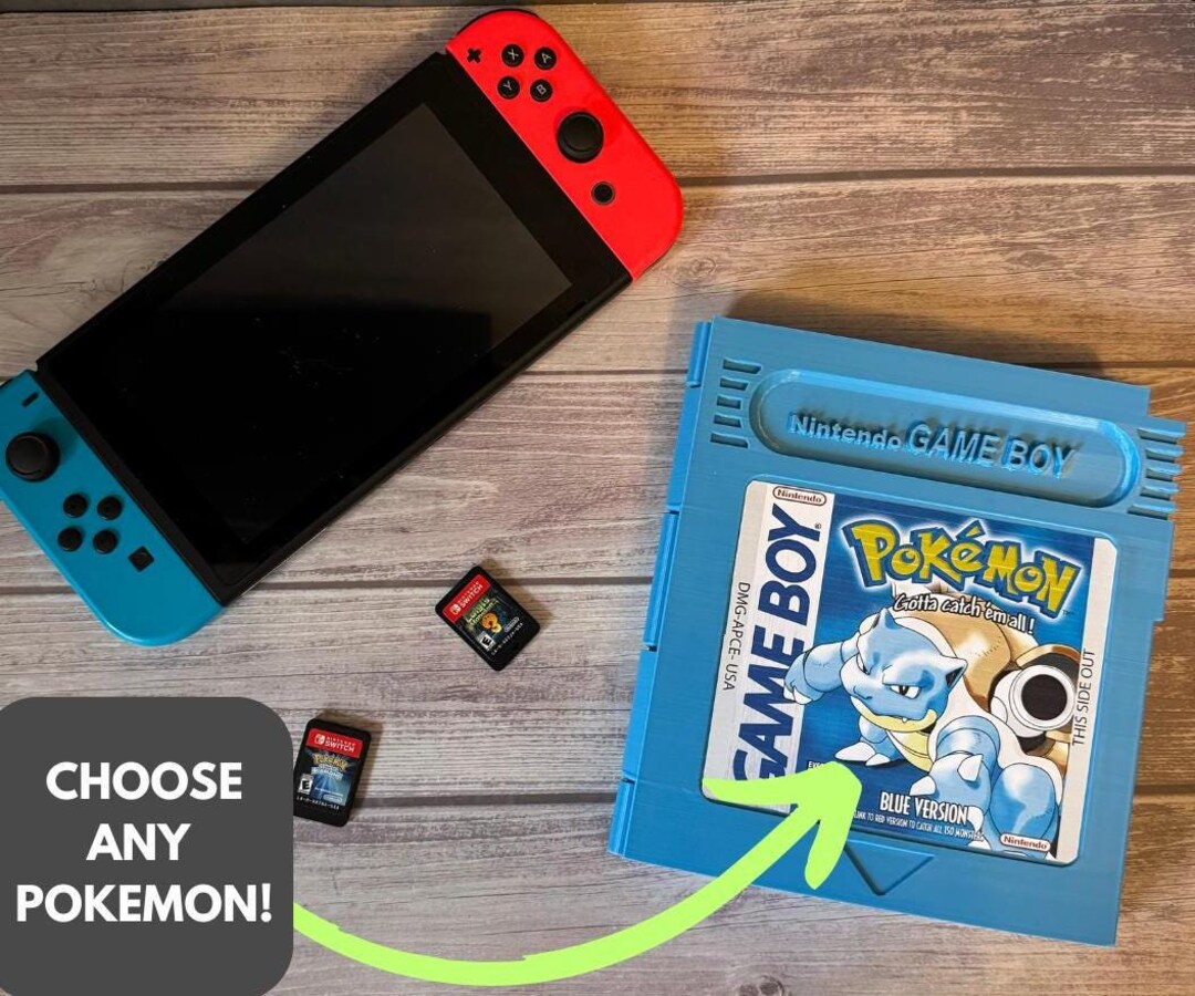 Custom Pokemon Switch Game Case - Nintendo Switch Game Holder - Gameboy ...