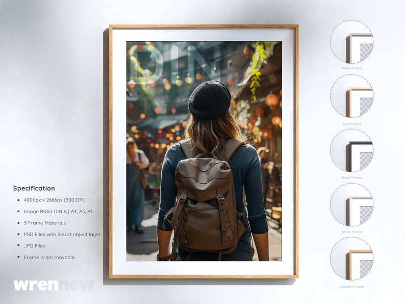 Maqueta de marco de fotos / Plantilla de marco editable / Descarga ...