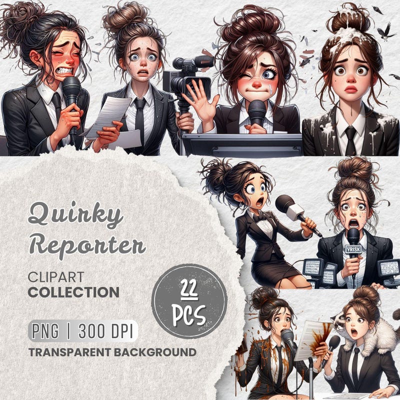 Journalist Female - Etsy