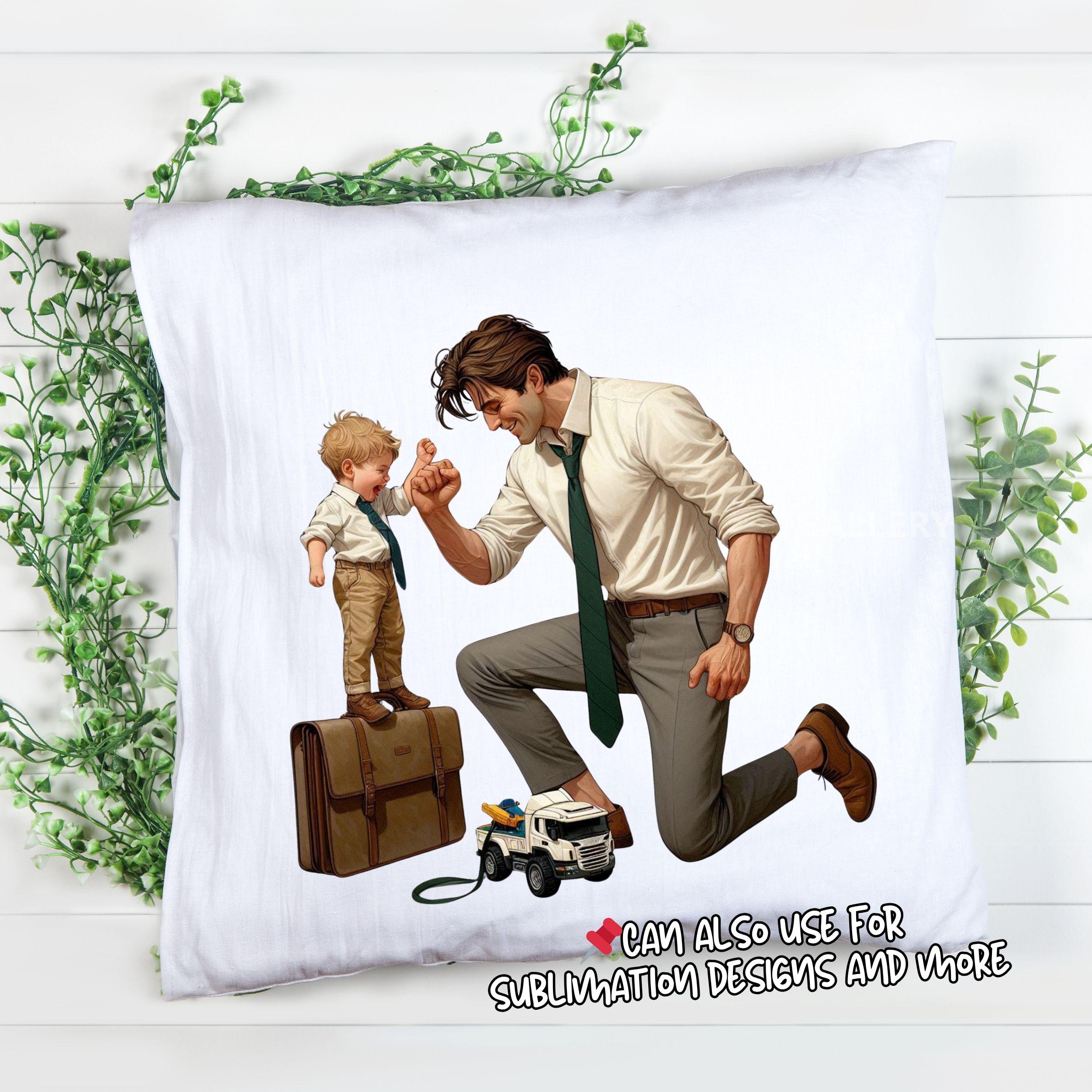 Exhausted Dad From Work Clipart, Overworked Father, Father's Day ...
