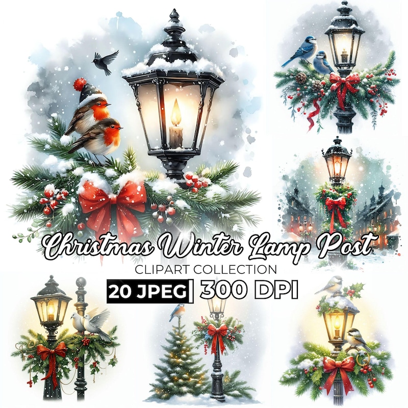Christmas Lamp Post - Etsy