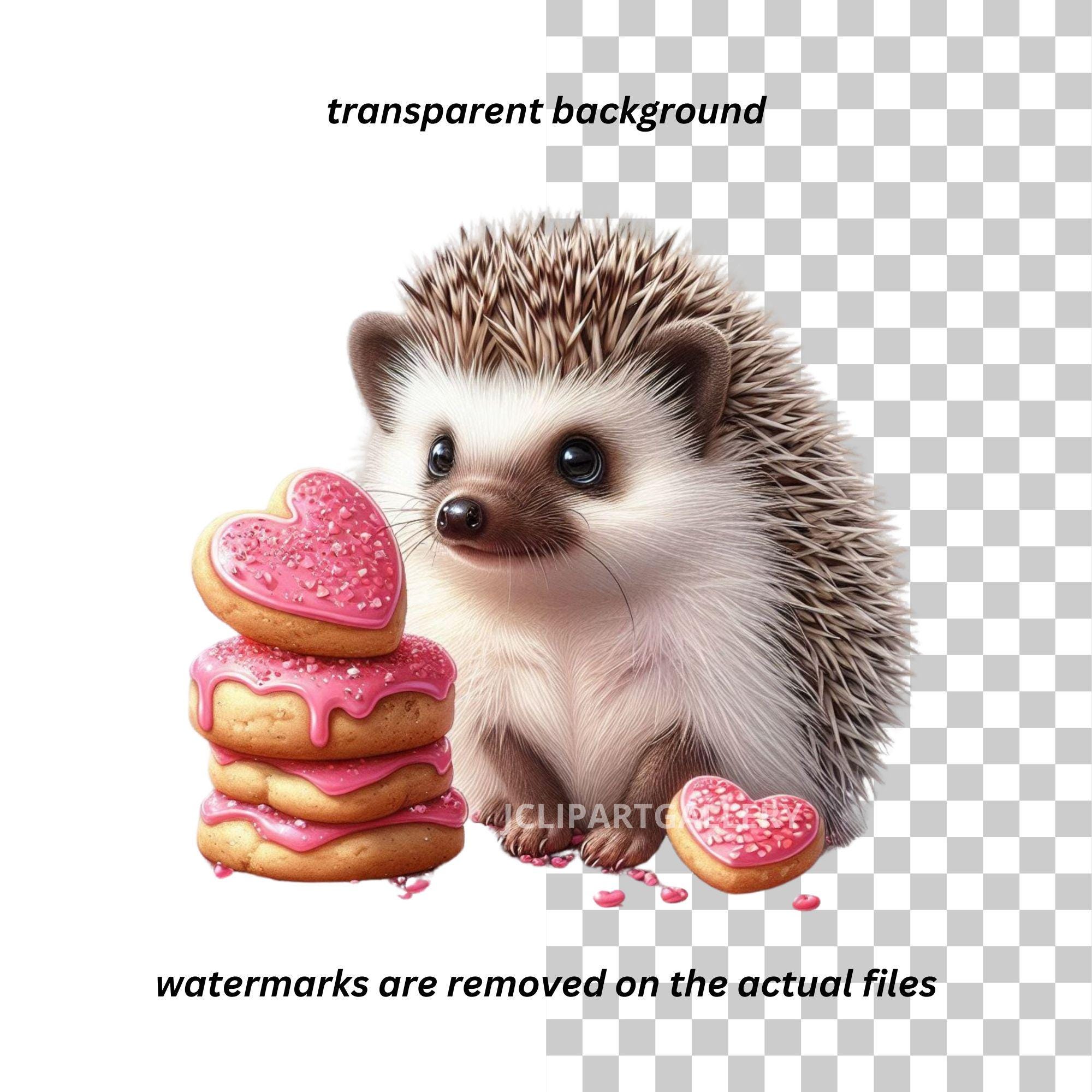 Valentine Porcupine Png Clipart Bundle, Cute Porcupine Png for ...