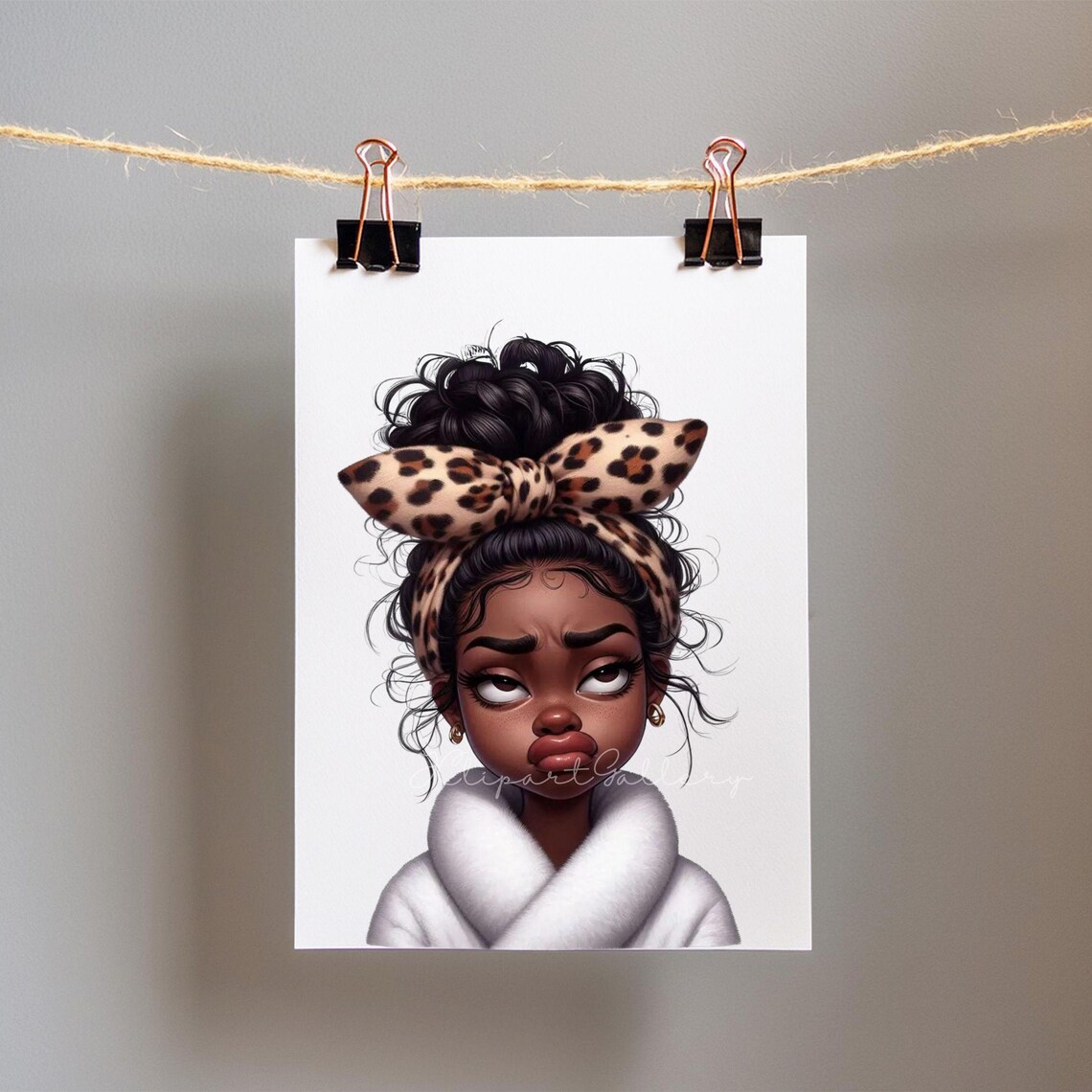 Quirky Stank Face Black Girl Clipart, Funny Sassy Mood Girl, Black Girl ...
