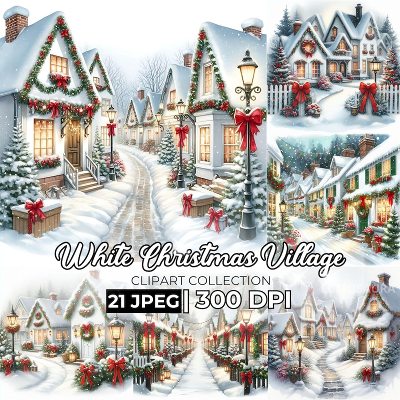 Village Background Clipart - Etsy UK