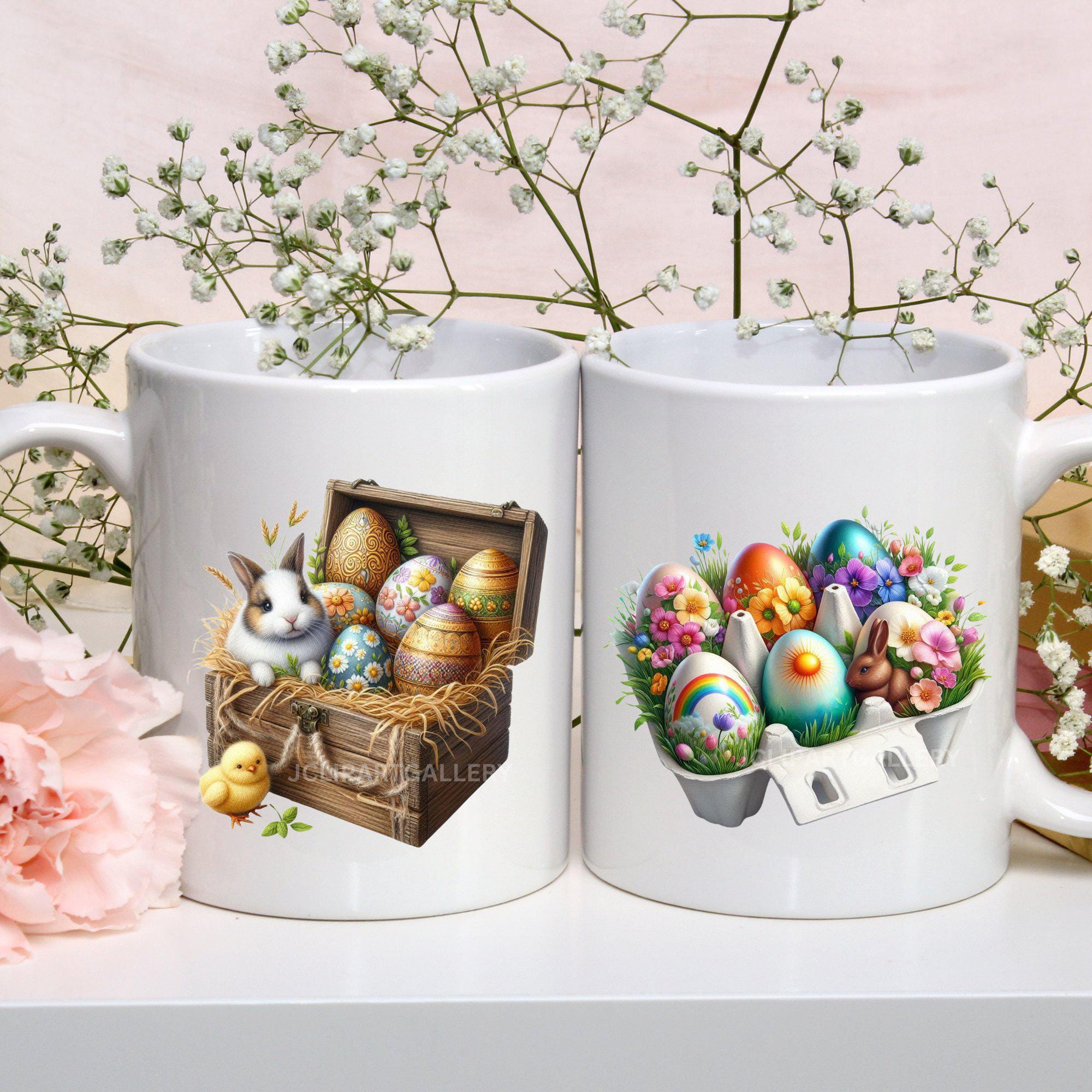 Easter Basket Eggs Clipart Bundle, Printable Easter Clipart, PNG Easter ...
