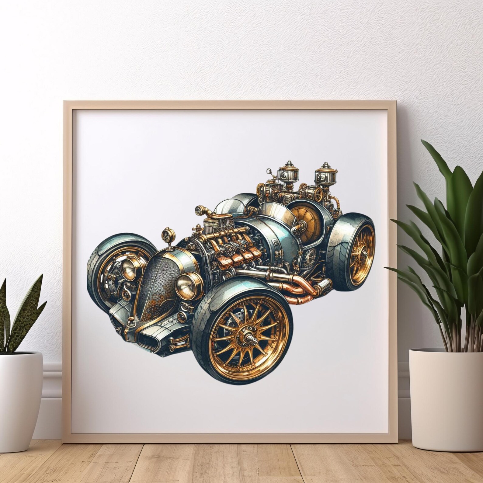 Steampunk Vehicles Clipart PNG Bundle, Retro-futuristic Graphics - Etsy