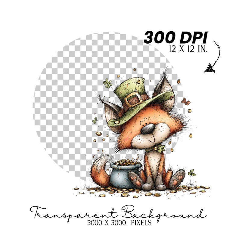 St Patrick Woodland Animals Png Clipart, Lucky Forest Animals, Irish ...