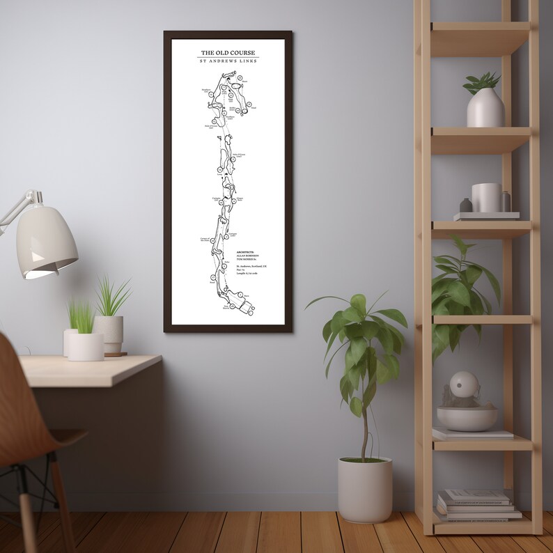 St. Andrews - the Old Course - 8" X 24" Poster - Etsy
