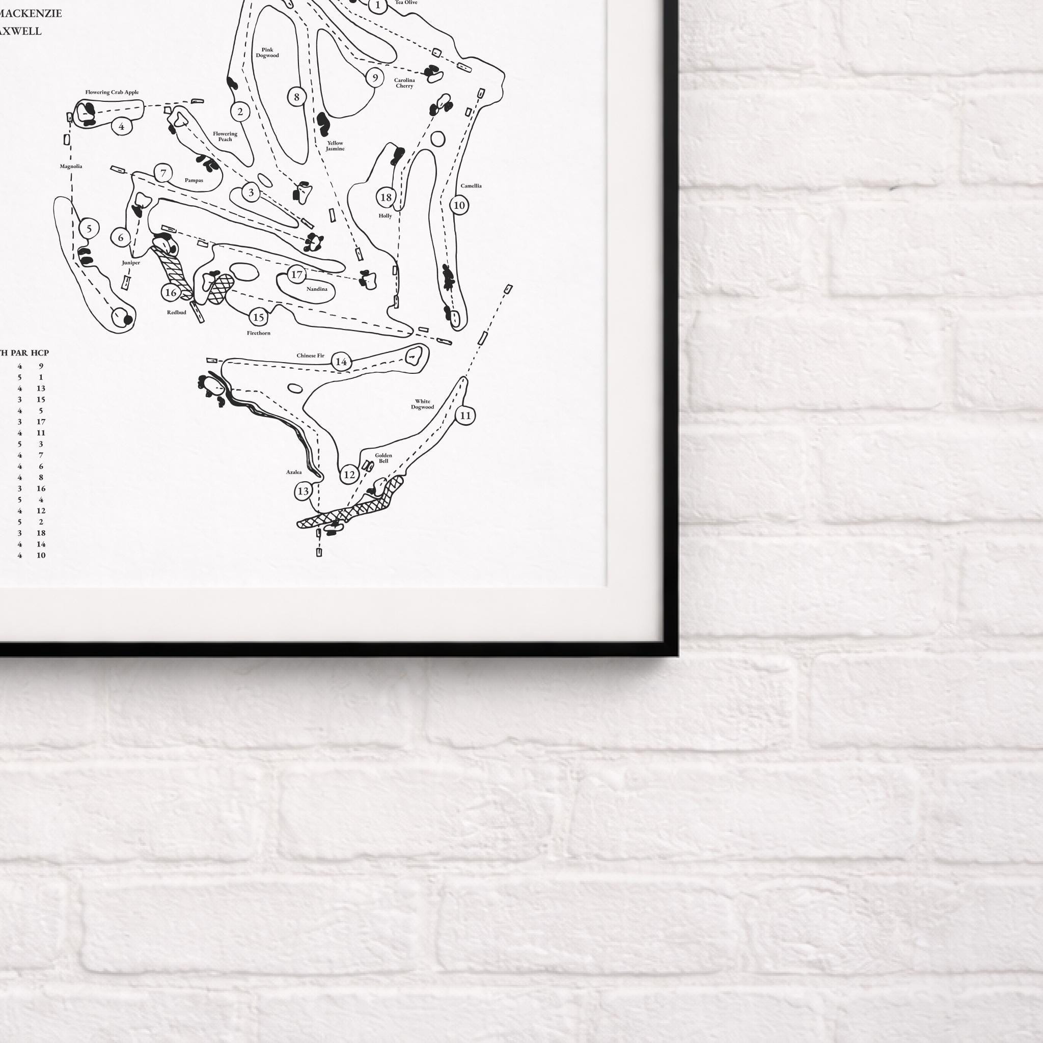 Augusta National Golf Course Art Print | Minimalist Design (digital ...