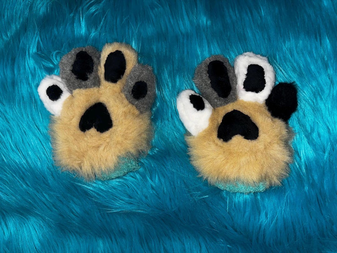 Fursuit Paws Handsewn, Mq FITS SMALL HANDS, Calico Paws - Etsy