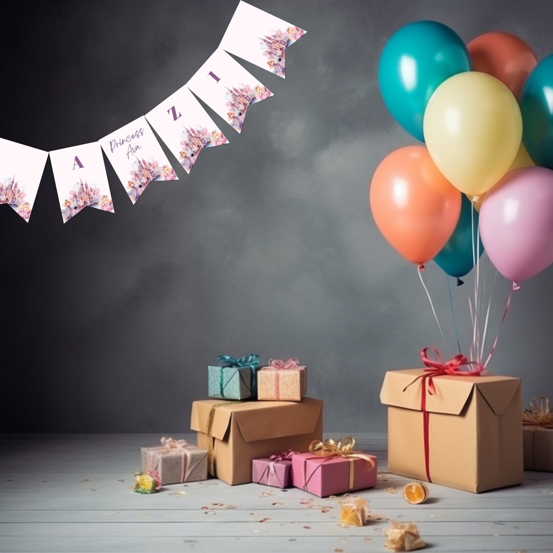 Editable Instant Download Princess Bunting - Etsy