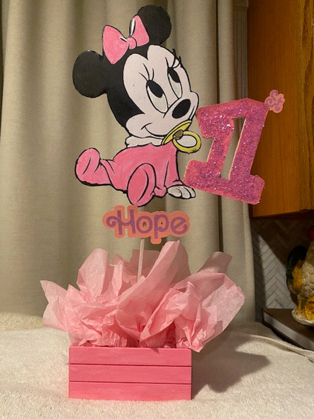 Mini Mouse Cake Topper,mini Mouse Center Piece, 1st Birthday Mini Mouse ...