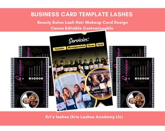 Lash Business Card, Lash Tech Business Cards, Diy Lash Artist Business ...