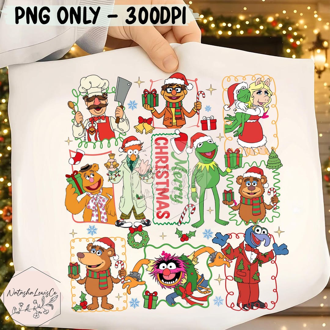 Funny Christmas Cartoon Characters PNG, Cute Holiday Friends Clipart ...