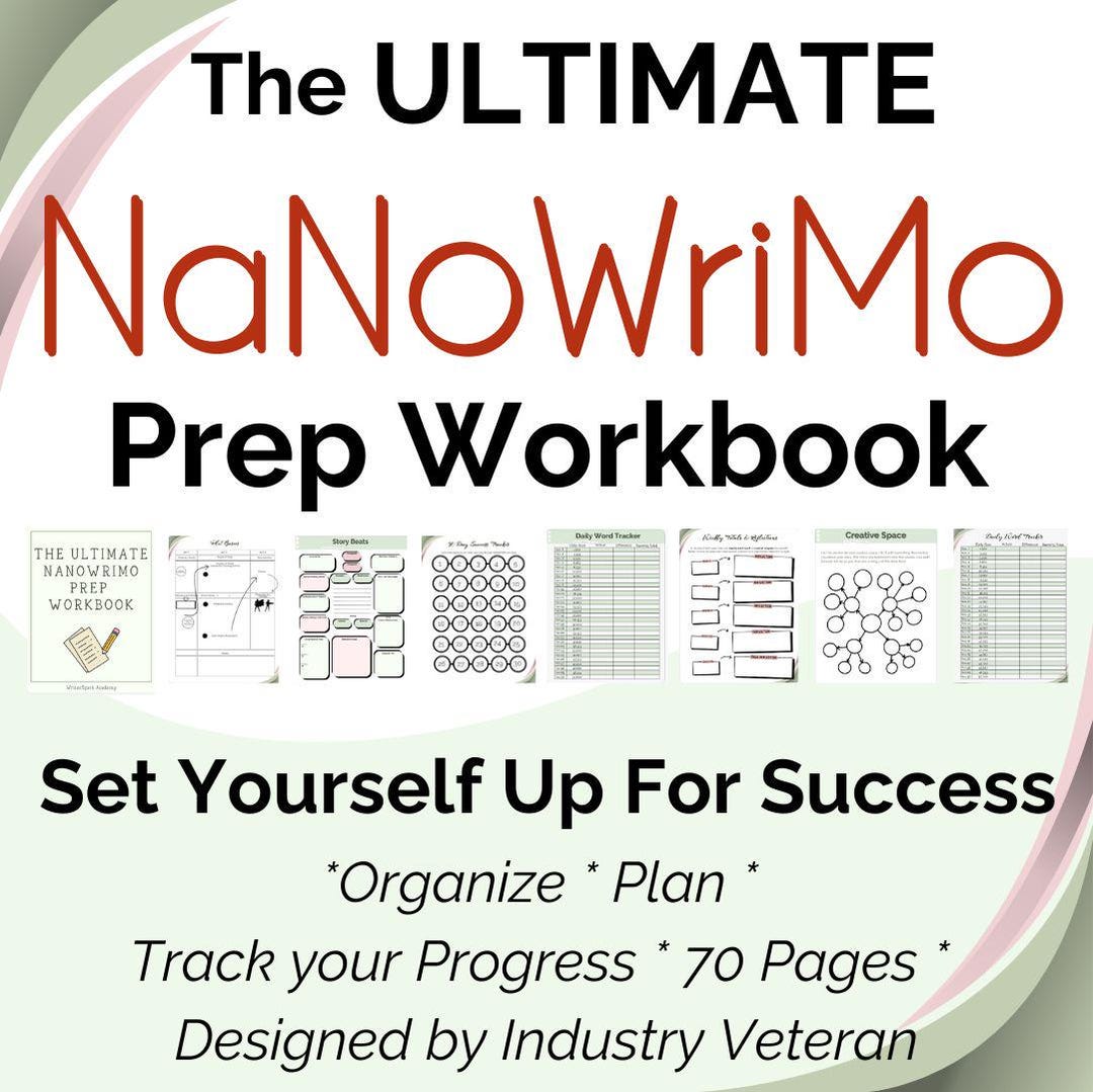 Nanowrimo Prep | Author Writing Tools | Nanowrimo Organization ...