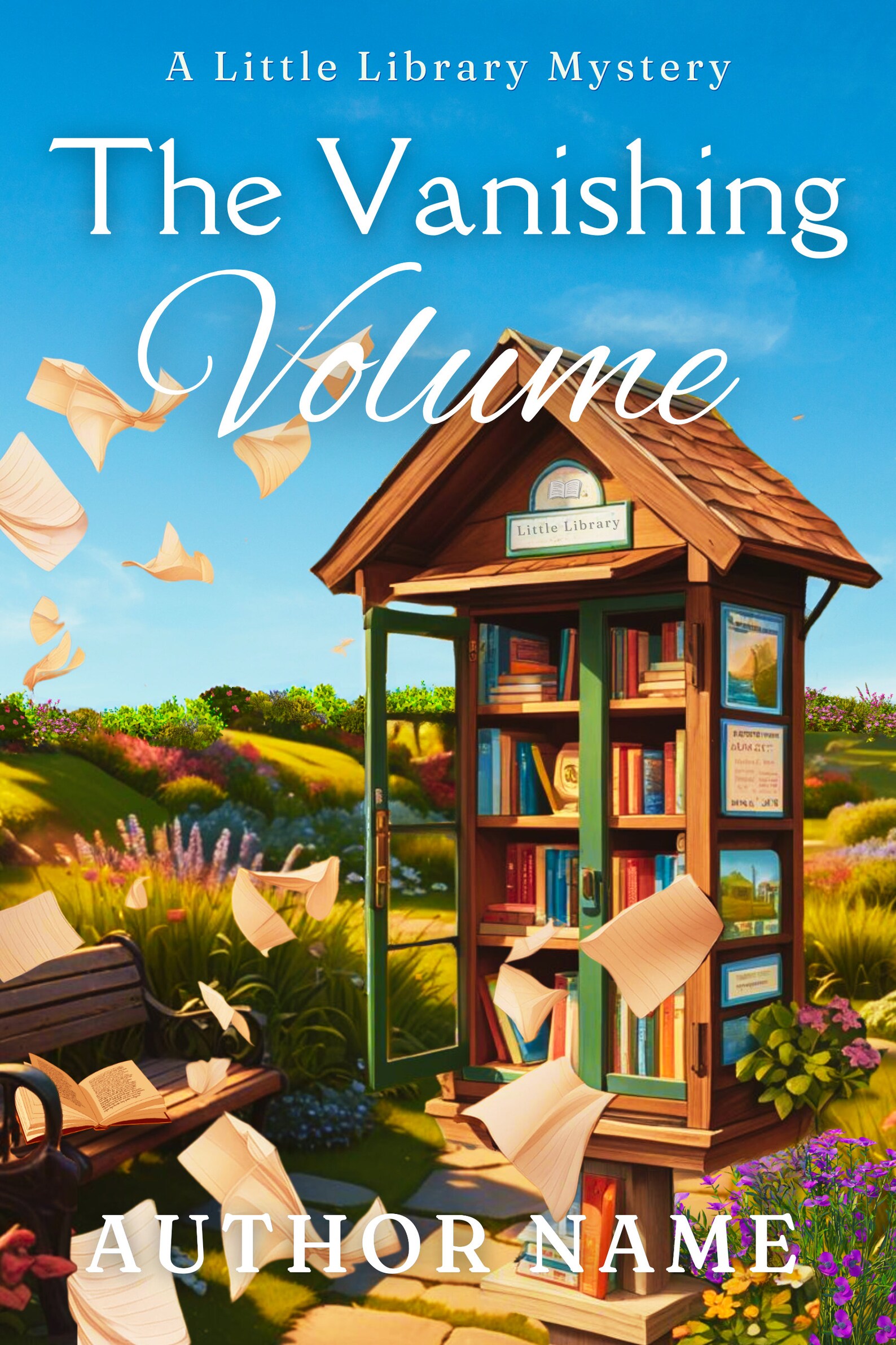 Premade Book Covers, Library-themed Book, Cozy Book Covers, Mystery ...