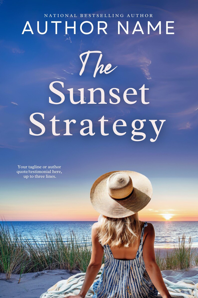Premade Book Covers, Women's Fiction Covers, Beach-themed Book, Ebook ...