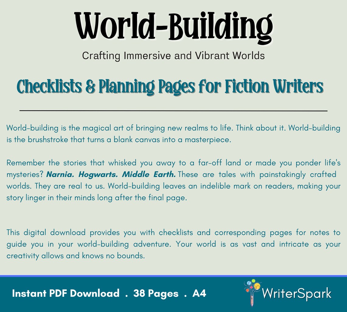 World-building | Story Planning for Writers | Planning Pages for ...