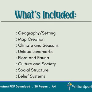 World-building | Story Planning for Writers | Planning Pages for ...