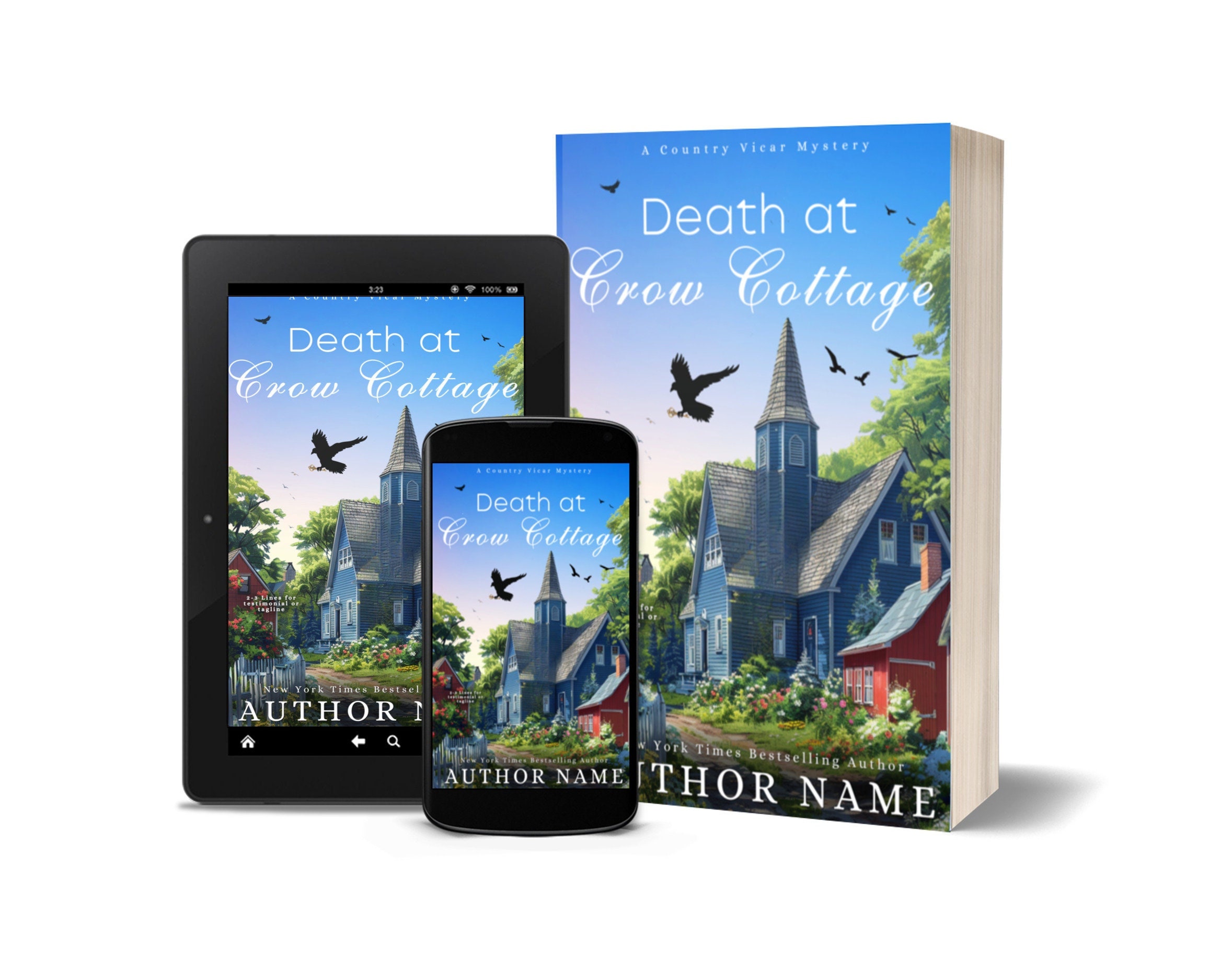 Premade Book Covers, Mystery Book, Cozy Book Covers, Mystery Book ...