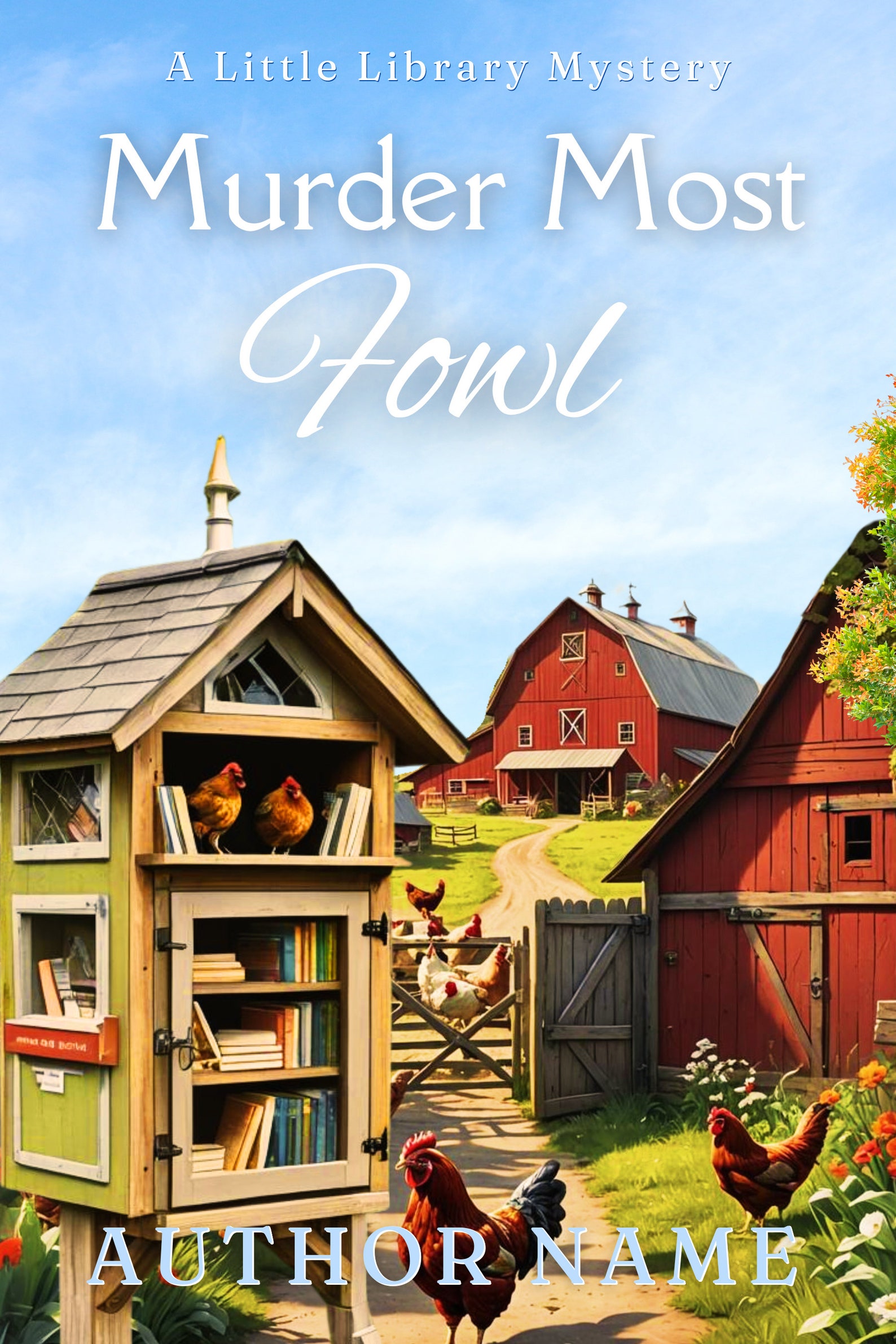 Premade Book Covers, Library-themed Book, Cozy Book Covers, Mystery ...