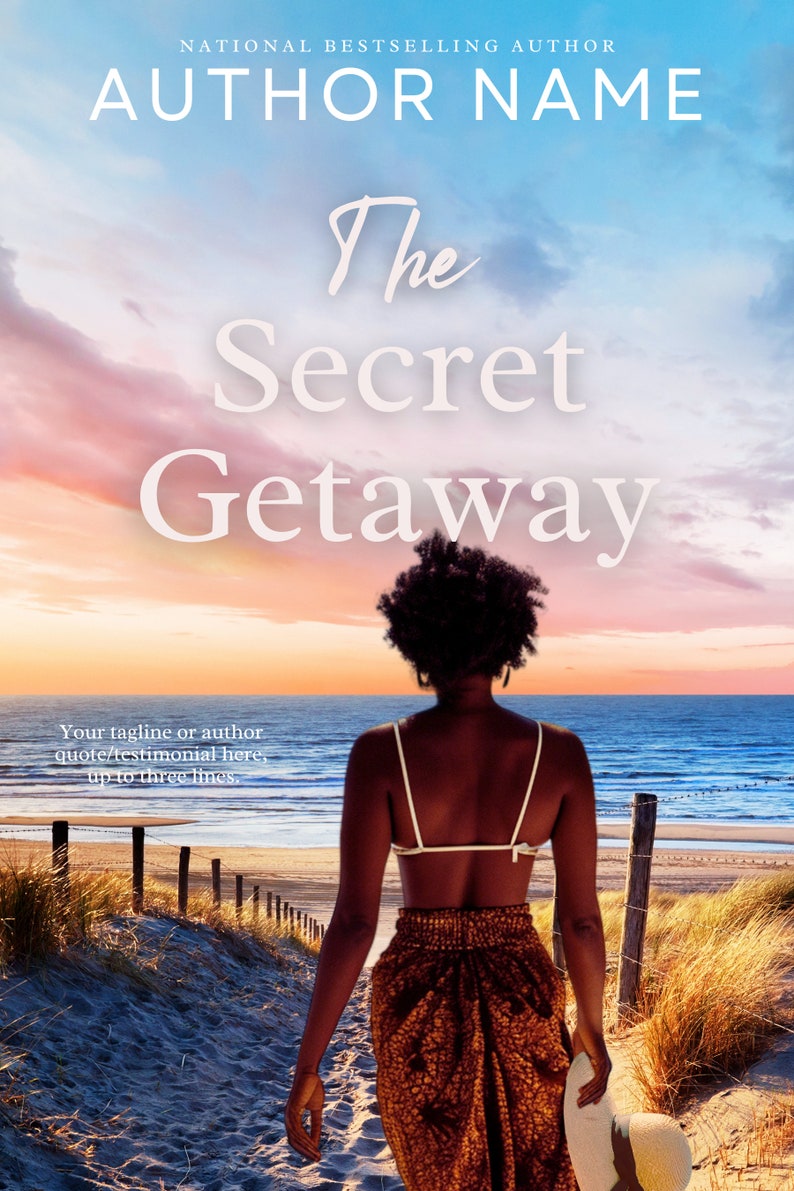 Premade Book Covers, Women's Fiction Covers, Beach-themed Book, Ebook ...