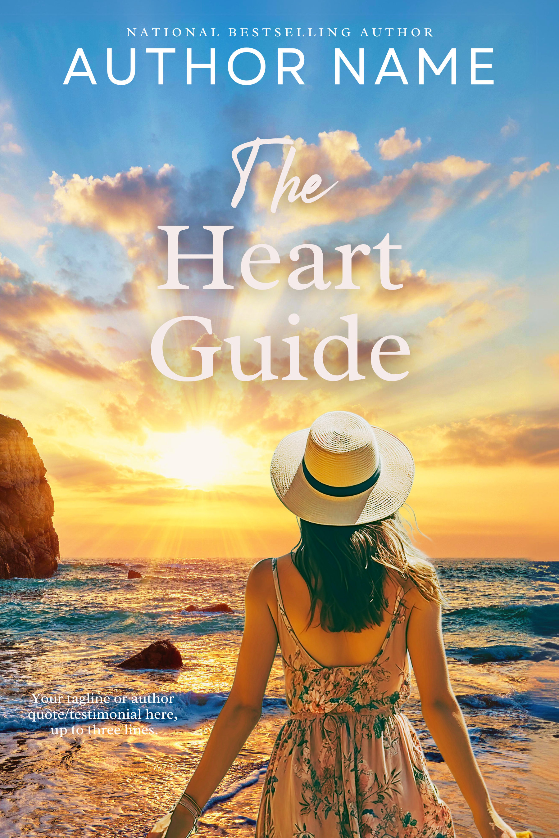 Premade Book Covers, Women's Fiction Covers, Beach-themed Book, Ebook ...