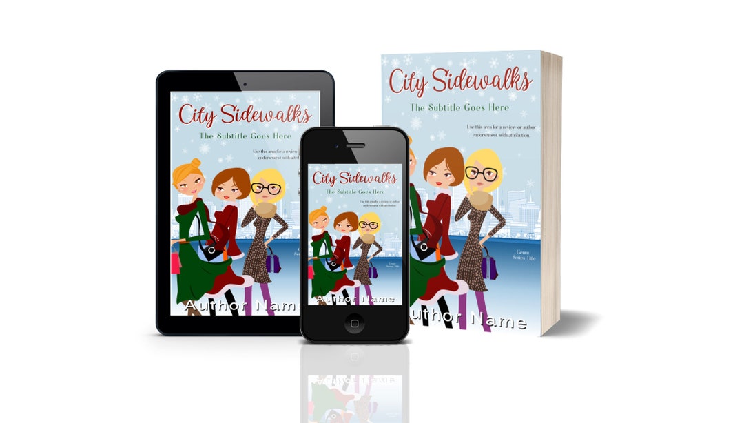 City Siedewalks Premade Book Cover - Etsy