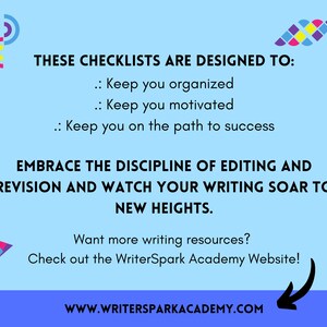 Editing and Revision, Nonfiction Writing Planner, Writer’s Organizer ...