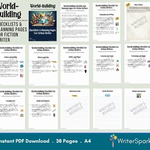 World-building Checklists and Planning Pages for Fiction Writers ...