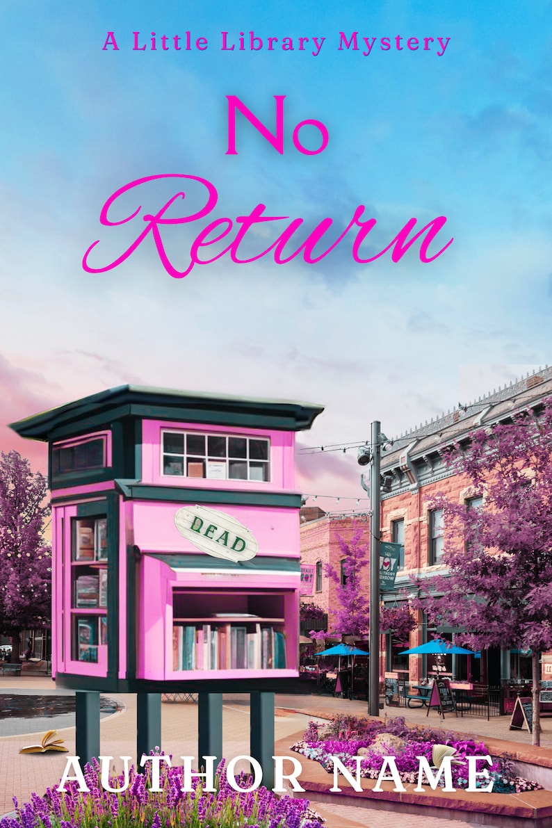 Premade Book Covers, Library-themed Book, Cozy Book Covers, Mystery ...