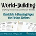 World-building Checklists and Planning Pages for Fiction Writers ...