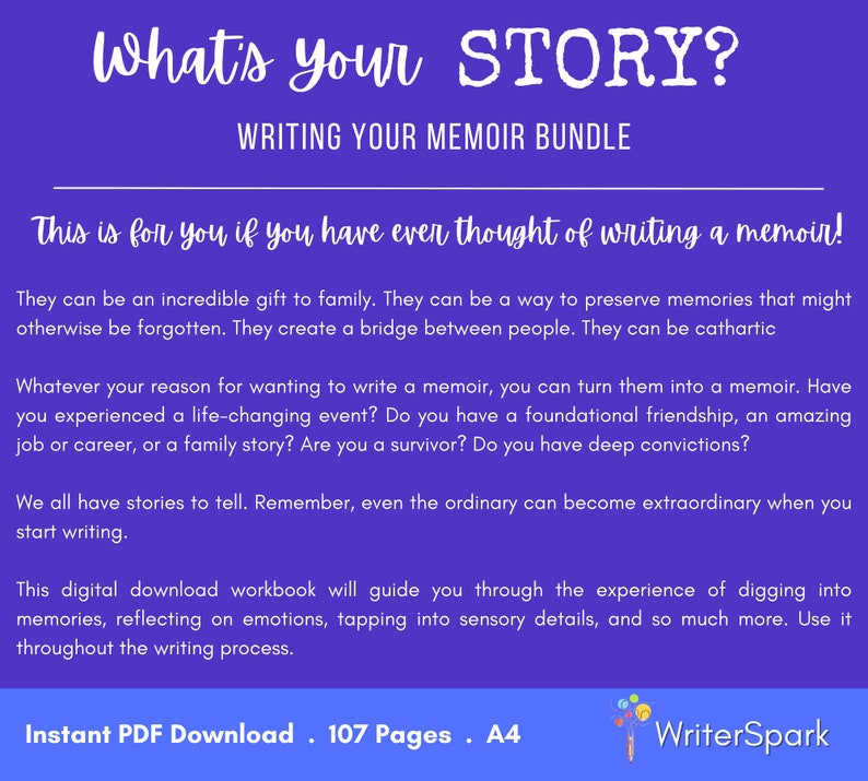 Memoir Writing, Memoir Activities, Writing Memoirs, Autobiography ...