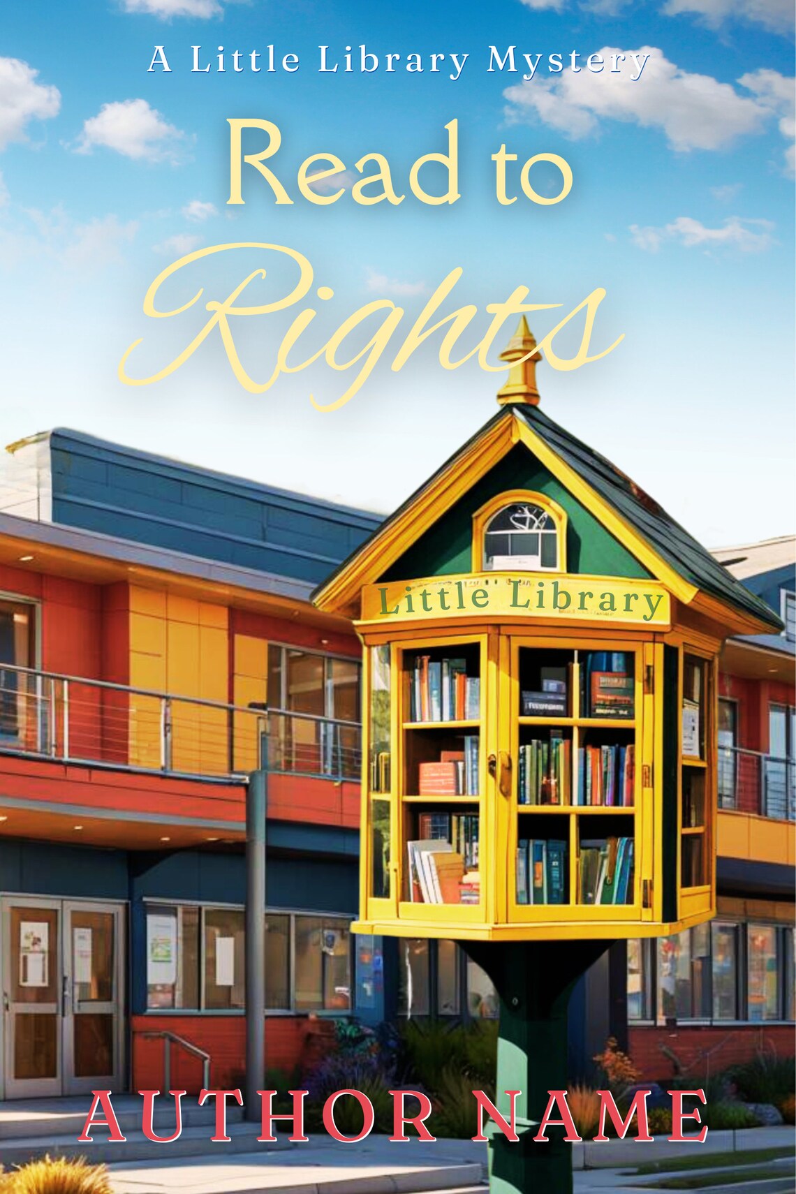 Premade Book Covers, Library-themed Book, Cozy Book Covers, Mystery ...