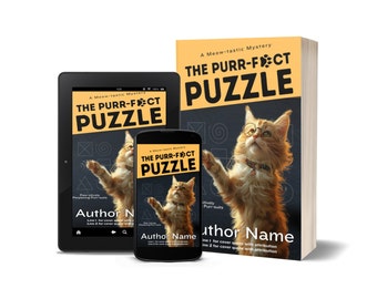 Premade Book Covers, Library-themed Book, Cozy Book Covers, Mystery ...