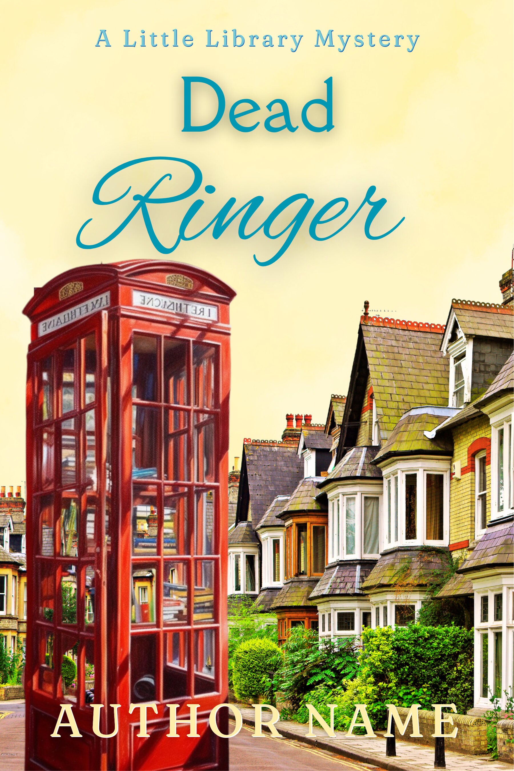 Premade Book Covers, Library-themed Book, Cozy Book Covers, Mystery ...