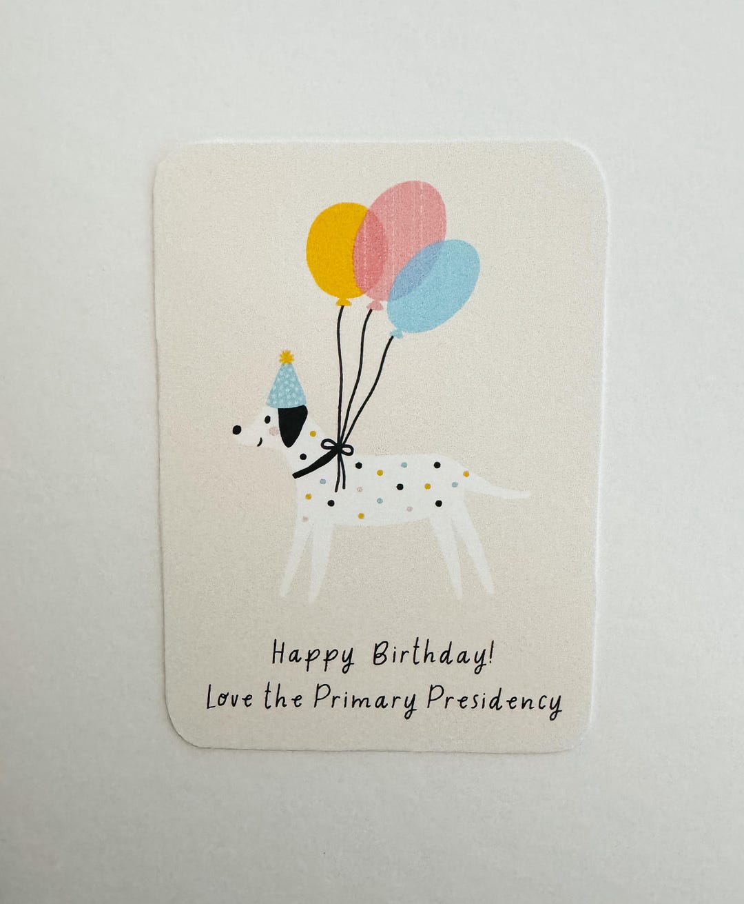 LDS Primary Printable Birthday Tag - Etsy