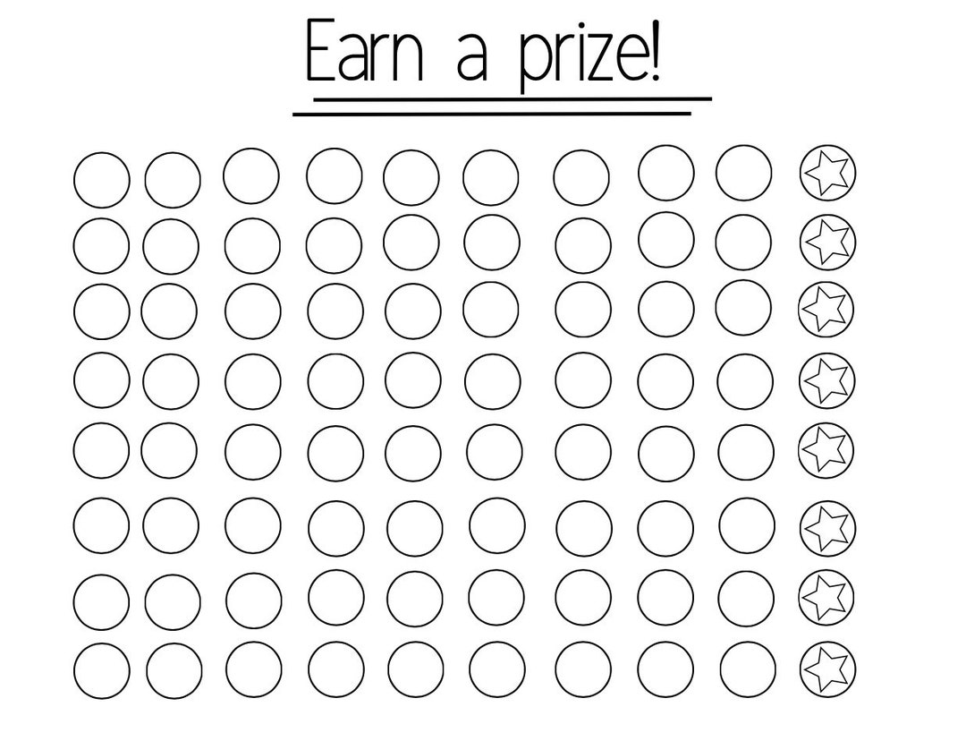 Children's Reward Chart, Potty Training Chart, Simple Printable Reward ...