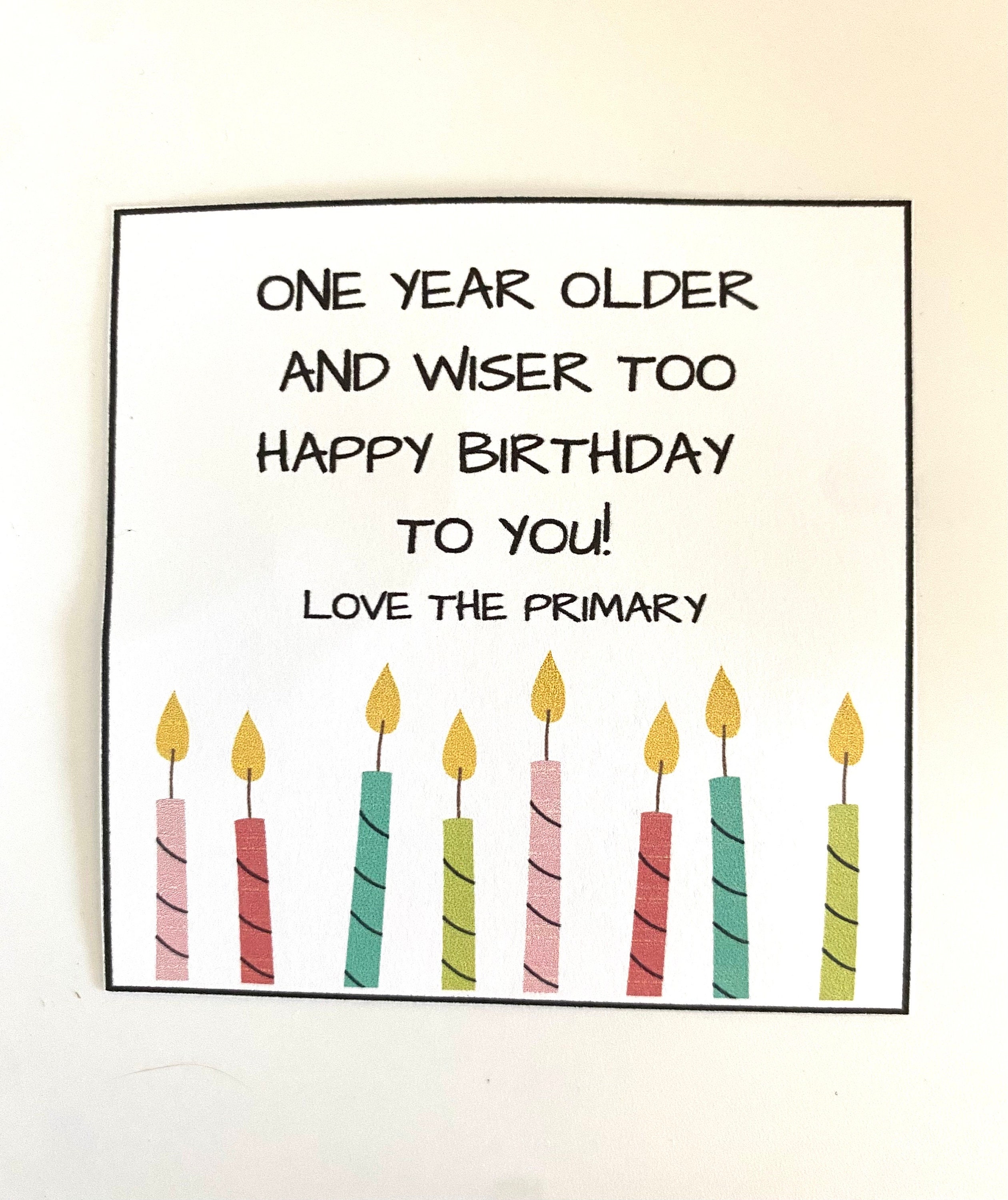 LDS Primary Birthday Tag - Etsy