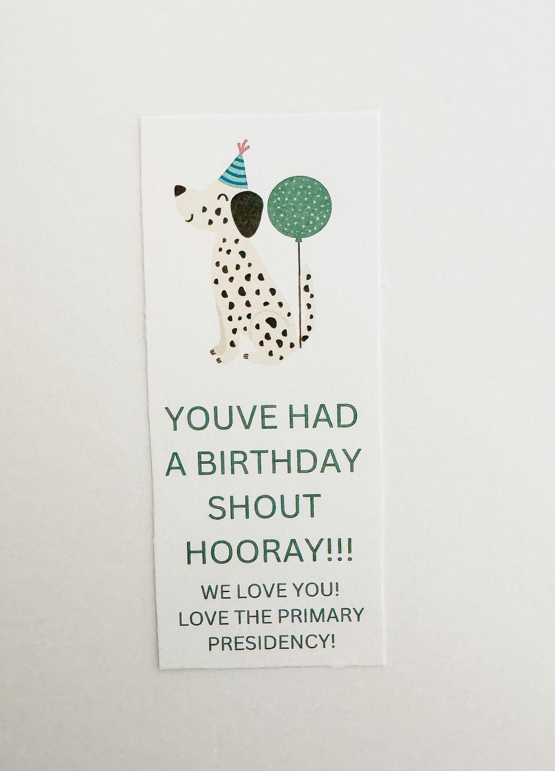 LDS Primary Birthday Printable Tag - Etsy