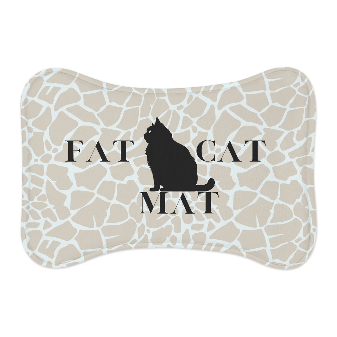Fat Cat Mat Cat Food Mat Pet Food Mat Non Slip Mat Pet - Etsy