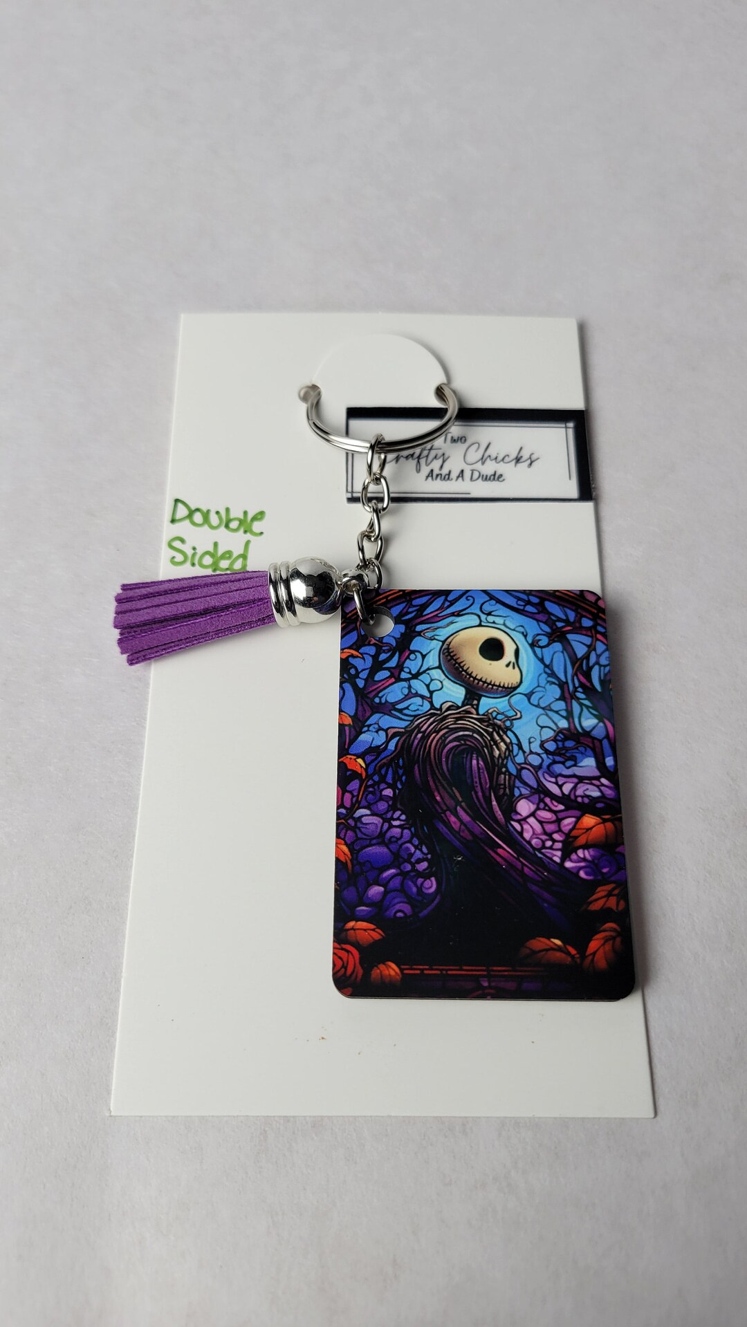 Jack and Sally Keychain - Etsy